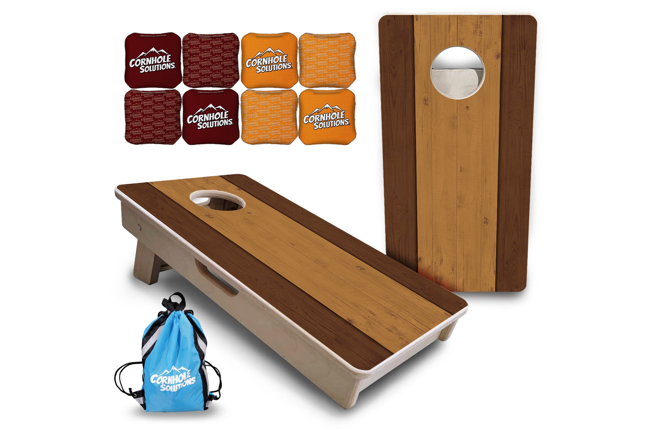 Brown Two Tone Planks - Mini or Vacation Size Cornhole Boards ...