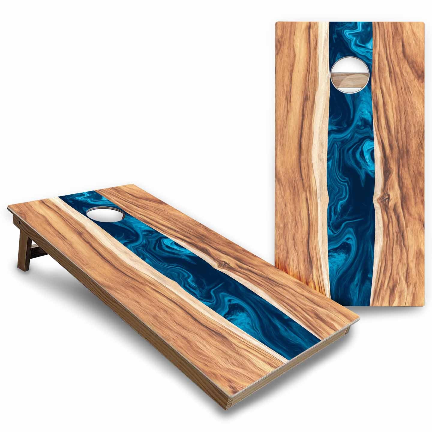 Patterned Background Cornhole Boards - Backyard Series – Cornhole Solutions