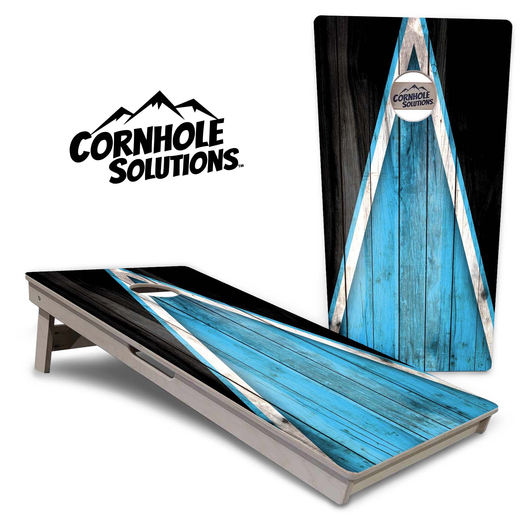 Tournament Boards - Sky Blue Triangle